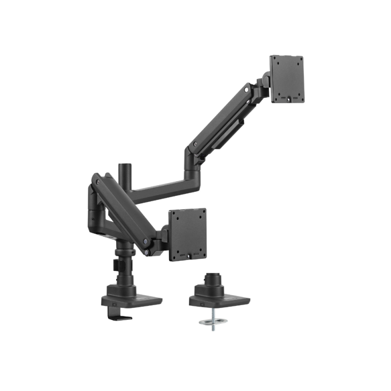 Fabulous Pole-Mounted Heavy-Duty Gas Spring Dual Monitor Arm - the Aryl