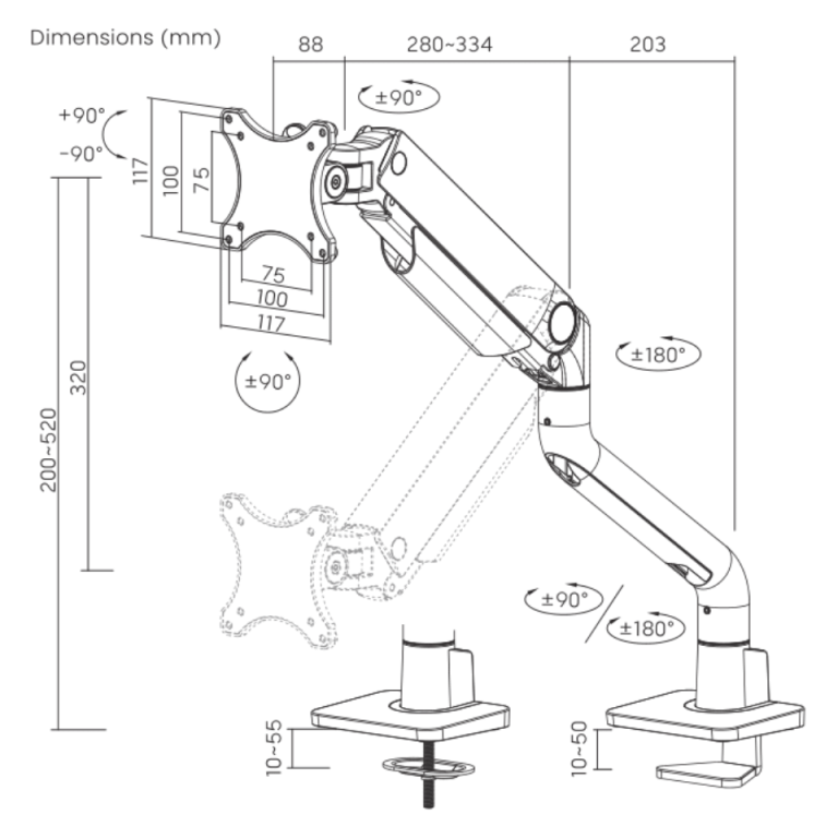 Prime Single Monitor Arm - the Aryl